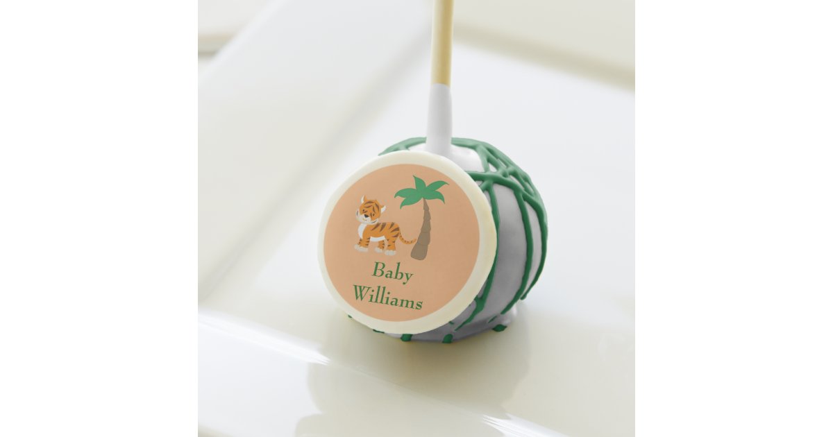 Tiger Baby Shower Cake Pops | Zazzle