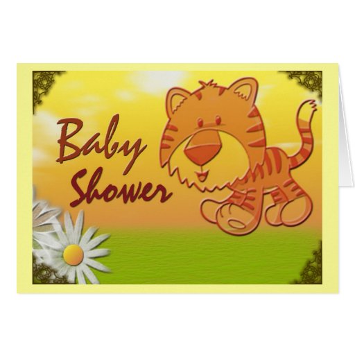 Tiger Baseball Themed Baby Shower