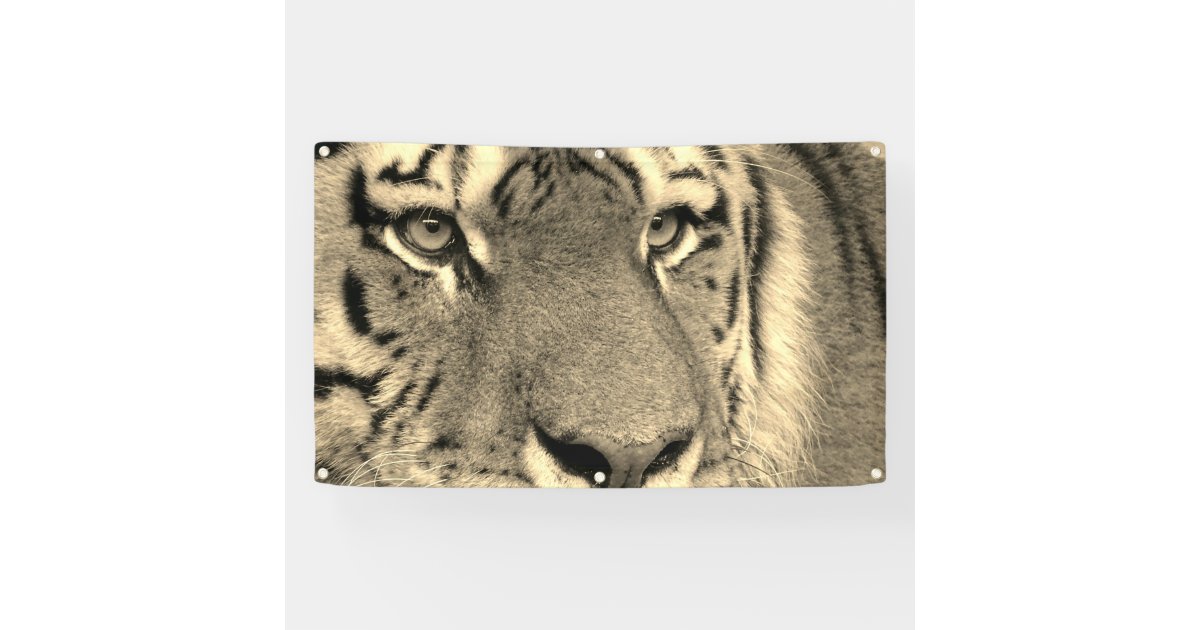 TIGER Banner WITH GROMMET | Zazzle
