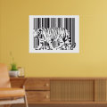 Tiger Barcode Art Poster | Zazzle