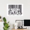 Tiger Barcode Art Poster | Zazzle