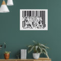 Tiger Barcode Art Poster | Zazzle