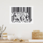 Tiger Barcode Art Poster | Zazzle
