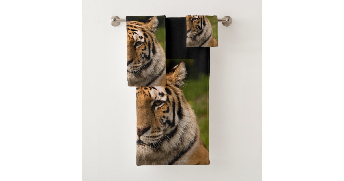 Tiger Bathroom Towel Set | Zazzle