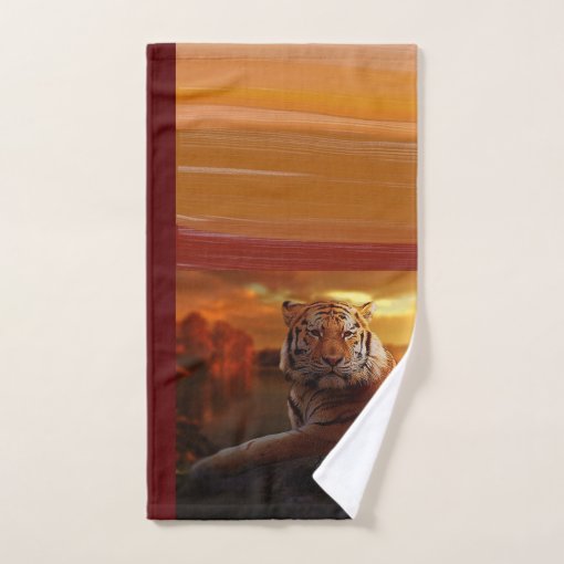 Tiger Bathroom Towel Set | Zazzle