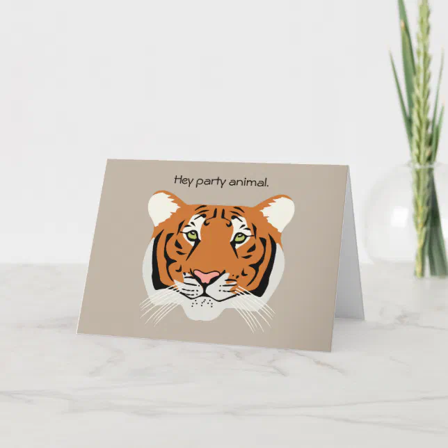 Tiger Birthday Card | Zazzle