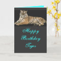Tiger Birthday Card | Zazzle