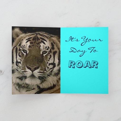Tiger Birthday Card | Zazzle