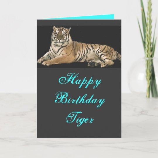 Tiger Birthday Card | Zazzle.com