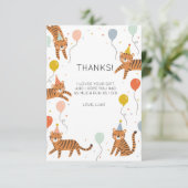 Tiger Birthday Thank You Card | Zazzle