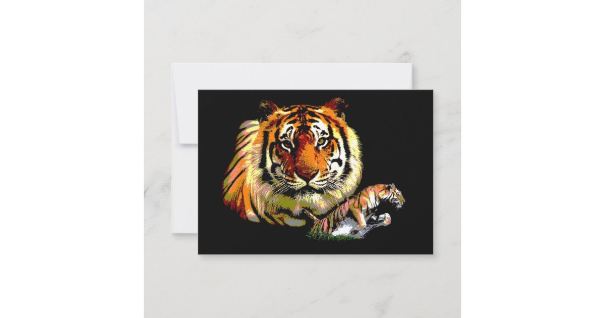 Tiger Collage Invitation | Zazzle