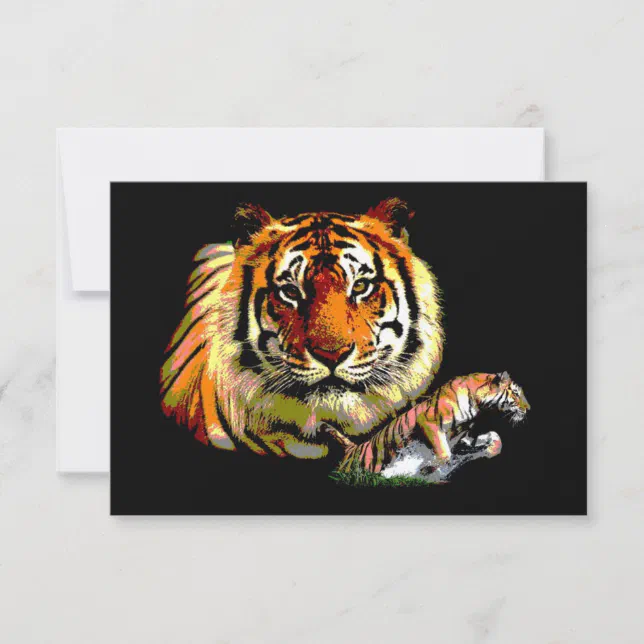 Tiger Collage Invitation | Zazzle