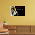 Tiger Confidence Quote Inspirational Poster | Zazzle