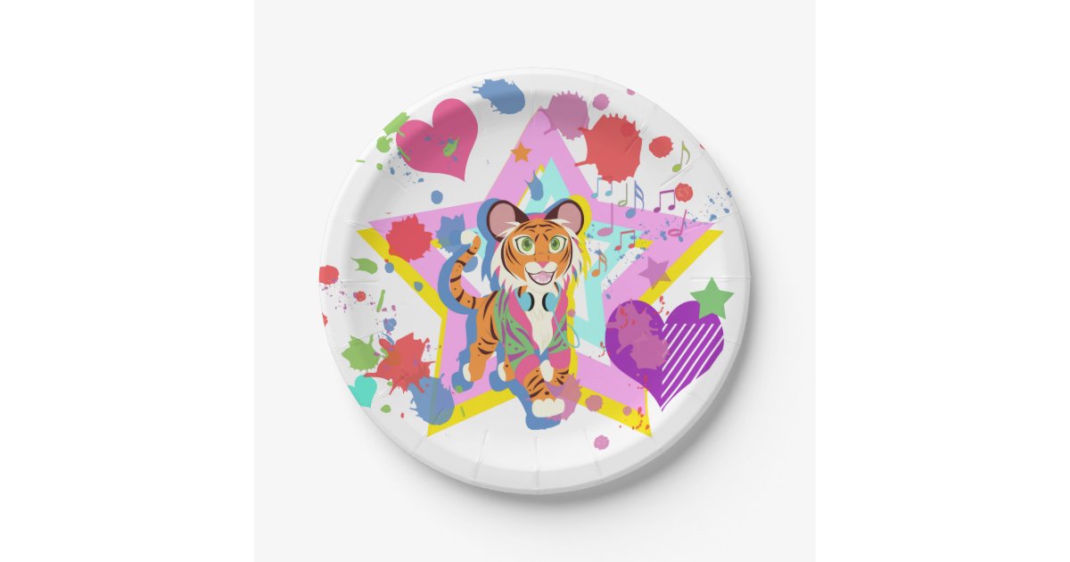 Tiger Cub Paper Plates | Zazzle