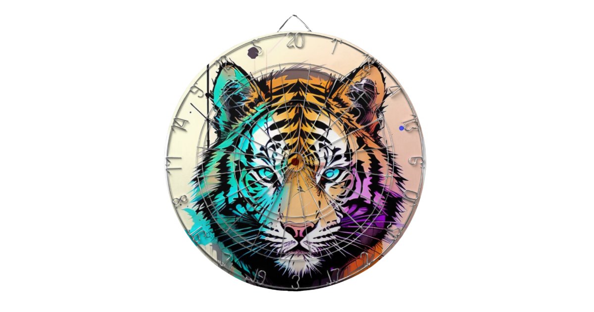 Tiger Dart Board | Zazzle