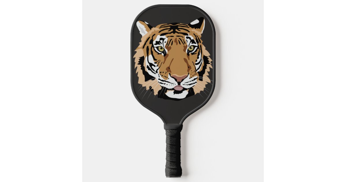 Tiger Design Pickleball Paddle | Zazzle