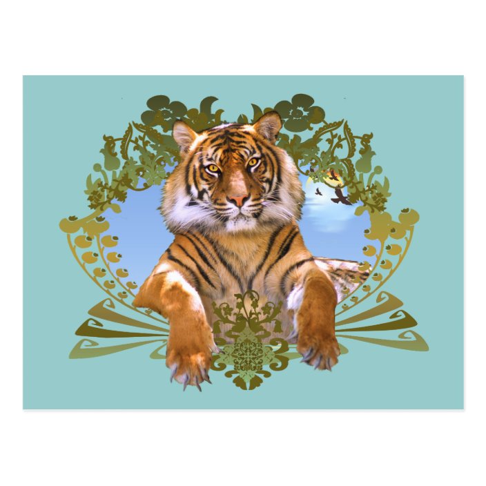 Tiger - Endangered Species Postcard | Zazzle.com