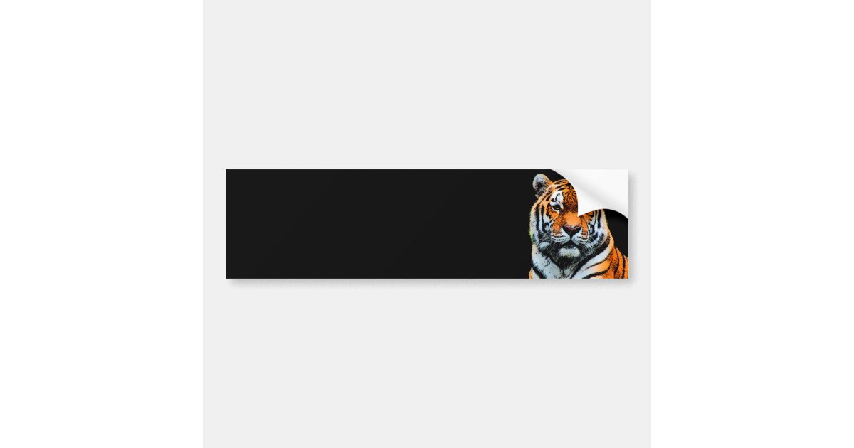 Tiger Eyes Inspirational Bumper Sticker | Zazzle