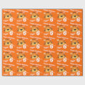 Tiger face art age and name 6th birthday wrap wrapping paper | Zazzle
