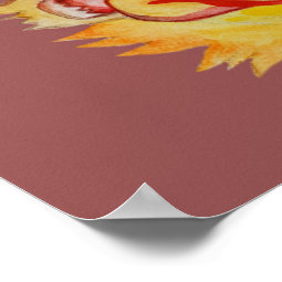 Tiger Face Drawing Value Poster Paper (Matte) | Zazzle