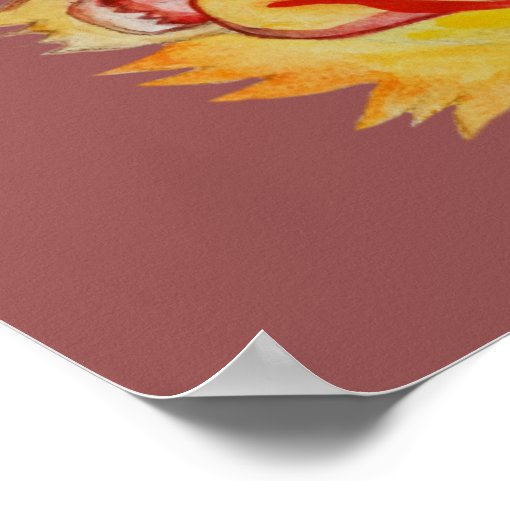 Tiger Face Drawing Value Poster Paper (Matte) | Zazzle