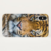 Tiger Face Personalized Name Case-Mate iPhone Case | Zazzle