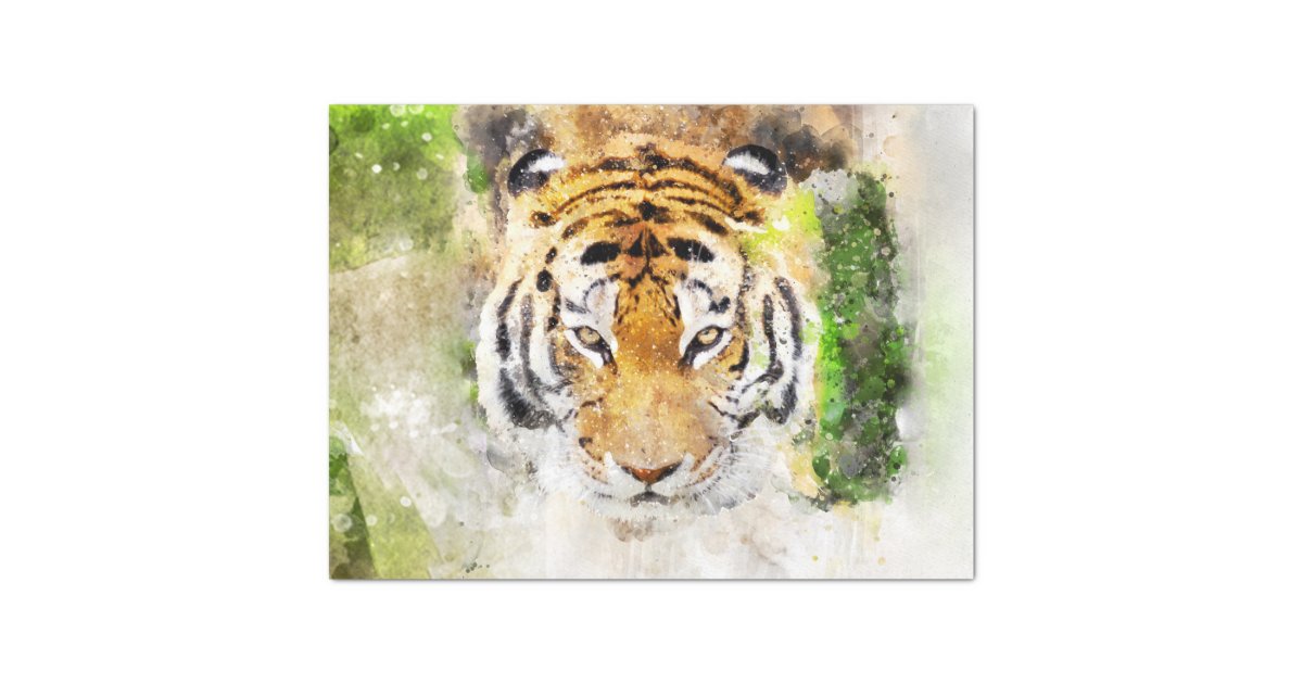 tiger face tissue paper | Zazzle