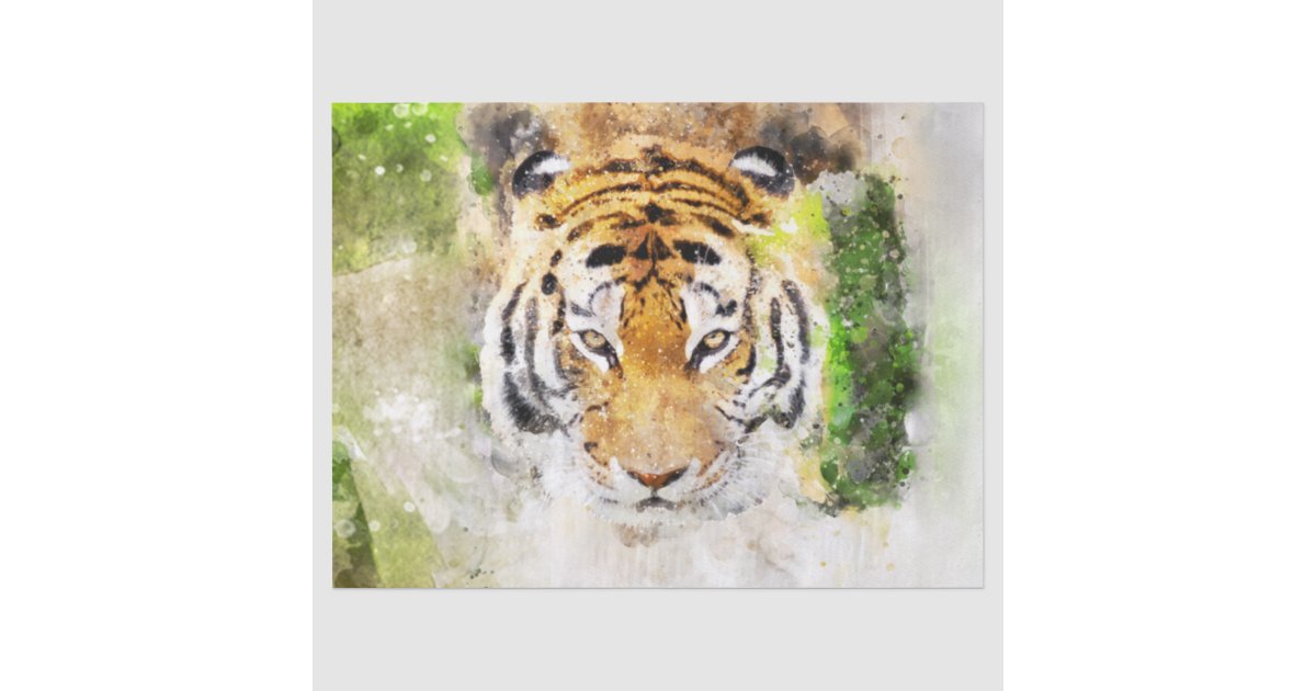 tiger face tissue paper | Zazzle