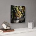 Tiger Face Wildlife Clock | Zazzle