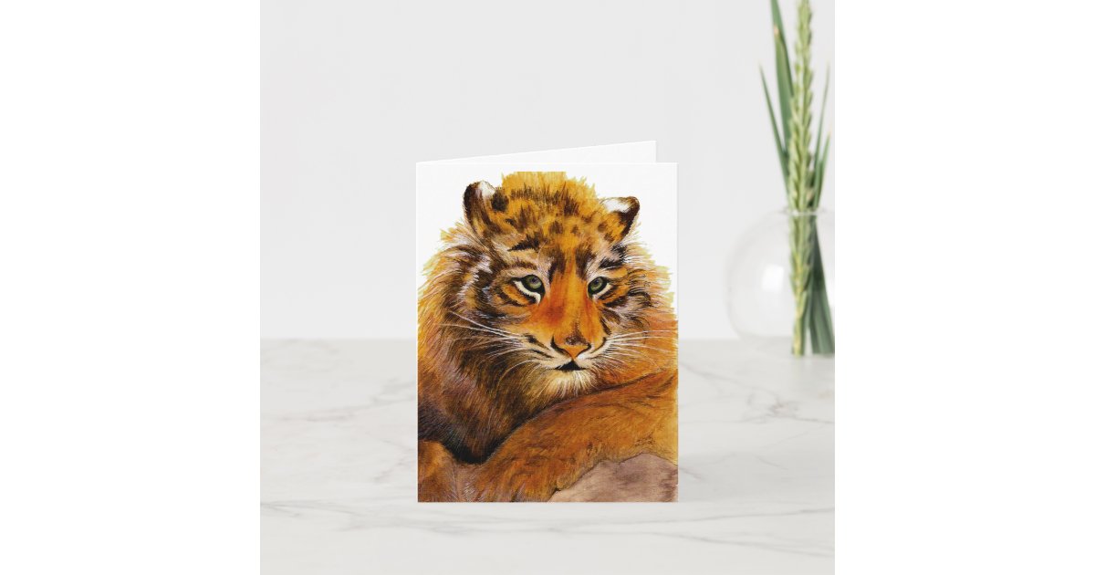 Tiger Get Well Card | Zazzle