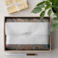 Tiger head with flowers and stone collage tissue paper | Zazzle