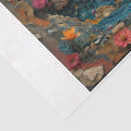Tiger head with flowers and stone collage tissue paper | Zazzle