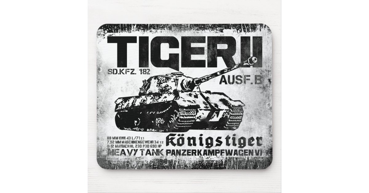 Tiger II Mousepad | Zazzle