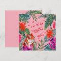 Tiger I'm wild about you pink valentine's day Card | Zazzle