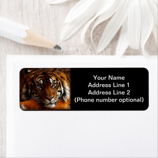 Tiger Label | Zazzle