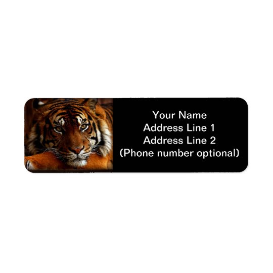 Tiger Label | Zazzle.com