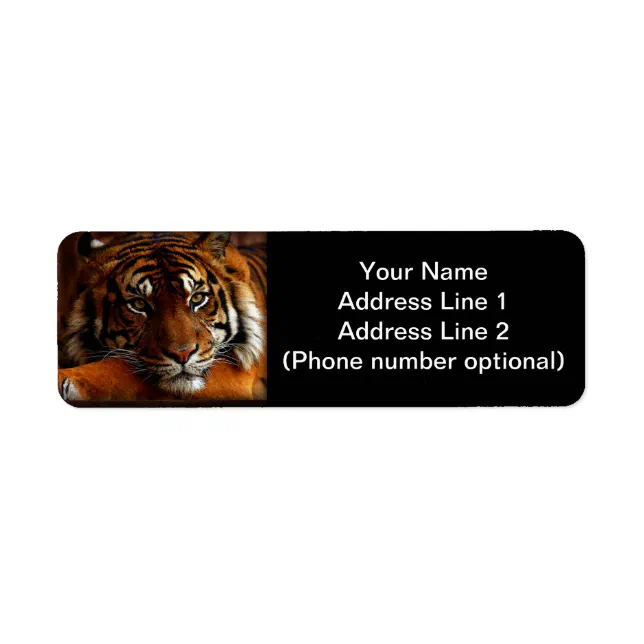 Tiger Label | Zazzle