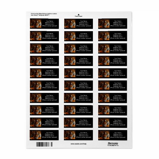 Tiger Label | Zazzle