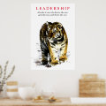 Tiger Leadership Motivational Poster | Zazzle