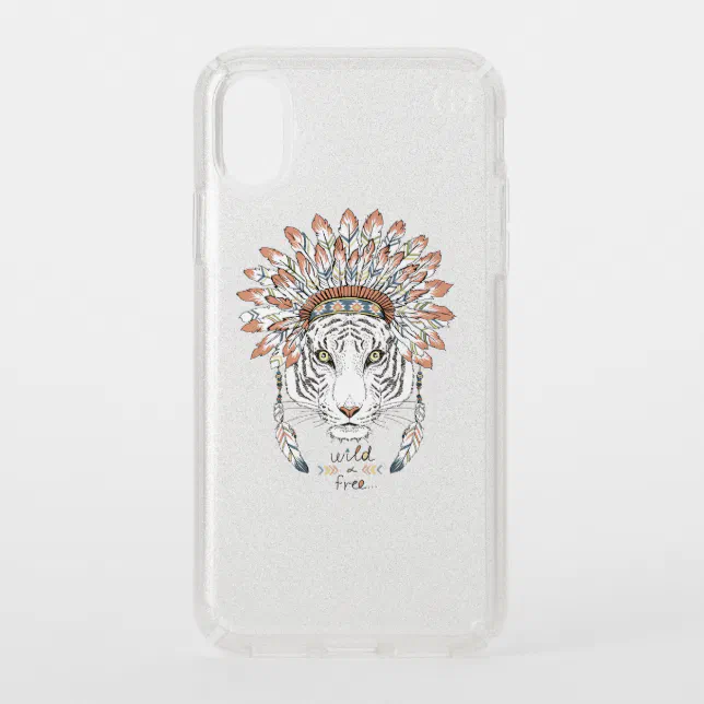 Tiger Native American Indian Chief Speck iPhone X Case | Zazzle
