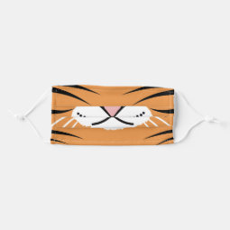 Tiger Nose Adult Cloth Face Mask | Zazzle