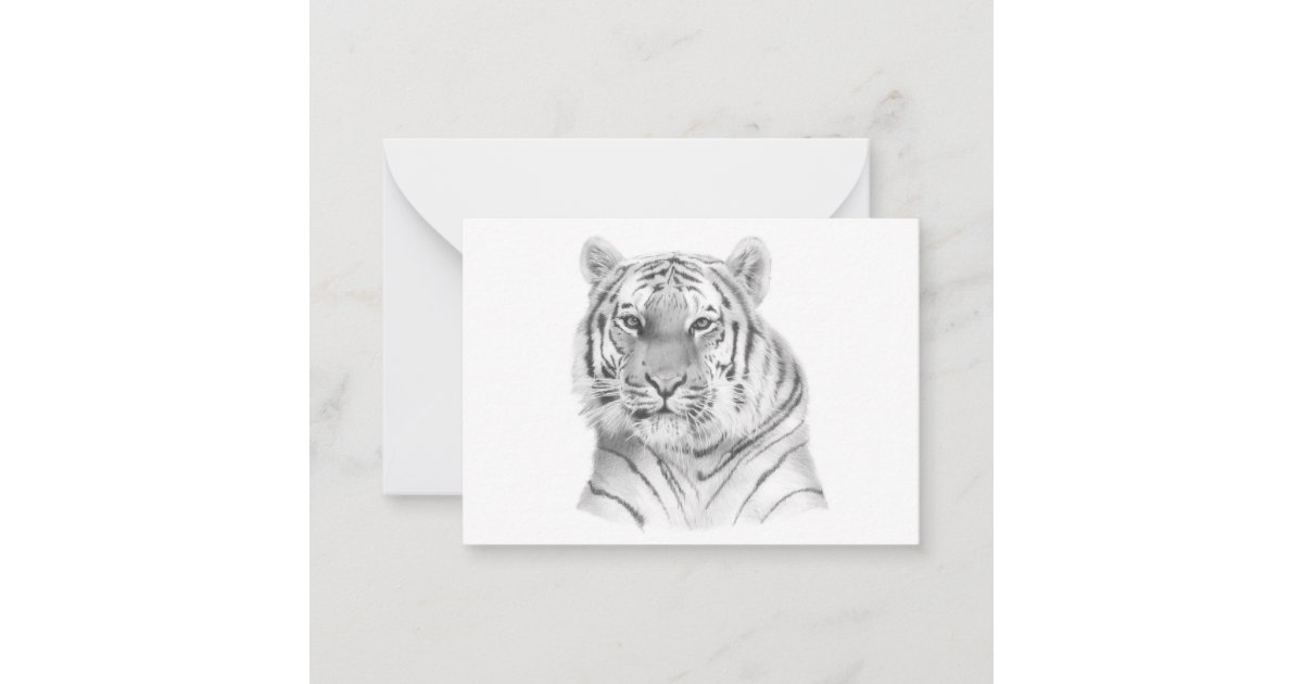 Tiger Note Card | Zazzle