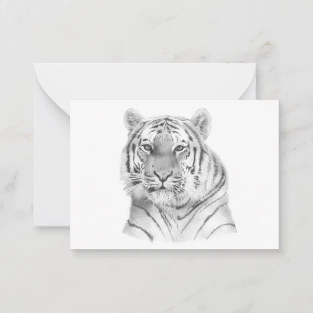 Tiger Note Card | Zazzle