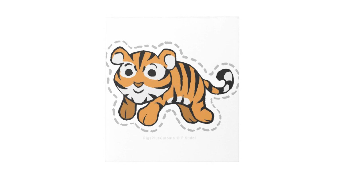 TIGER NOTEPAD | Zazzle