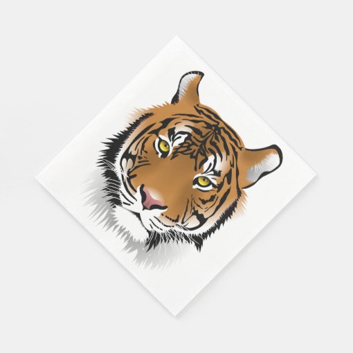 Tiger Paper Napkins | Zazzle