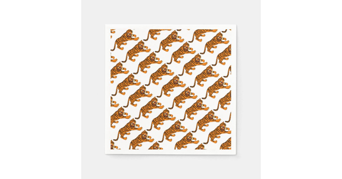 Tiger Paper Napkins | Zazzle