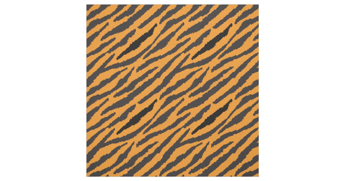 Tiger Pattern Fabric | Zazzle