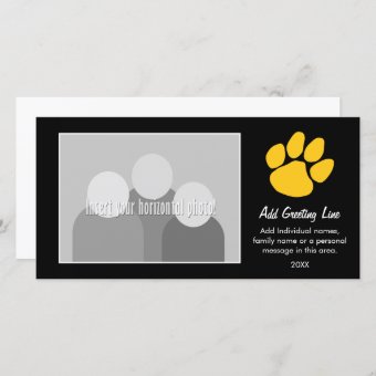 Tiger Paw Print - Sports Fan or Graduation Announcement | Zazzle