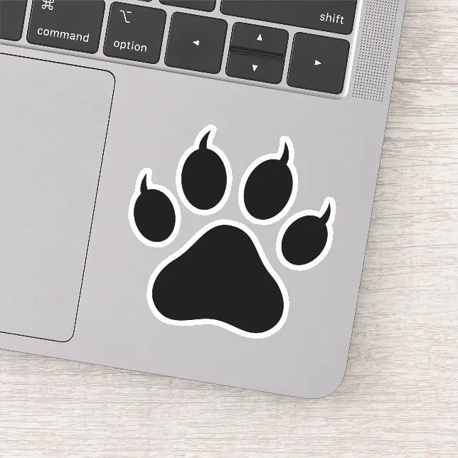 Tiger Paw Print Sticker | Zazzle