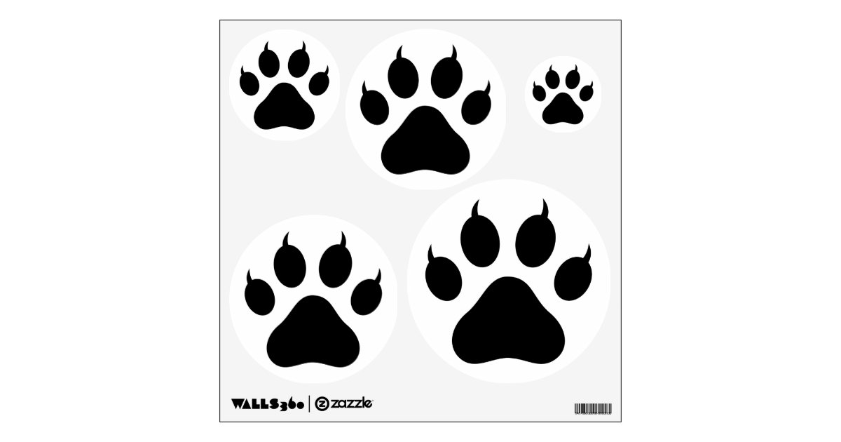 Tiger Paw Print Wall Sticker | Zazzle